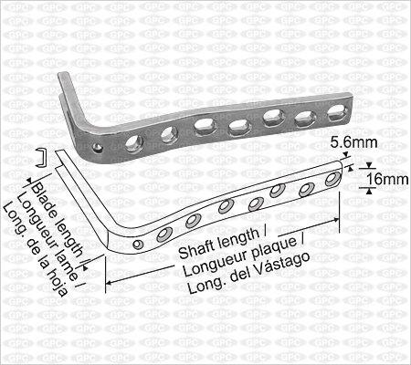 Condylar Blade Plate 95 Manufacturers | GPC Medical USA